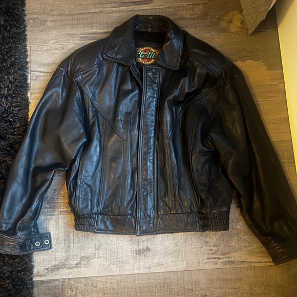 Global Identity | Jackets & Coats | Black Leather Global Identity Glll ...